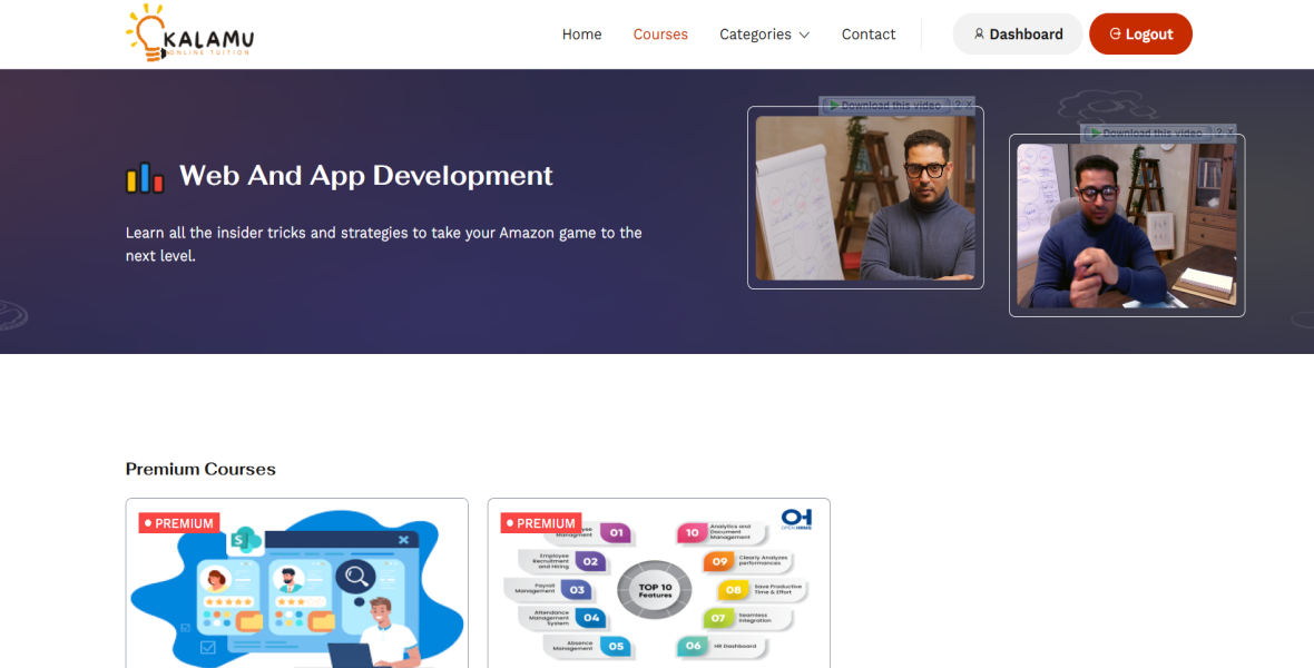 Kalamu - Online Tutor Platform - Home